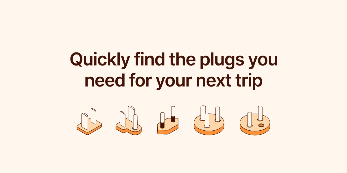 CheckPlug - Find the right plugs for your trip